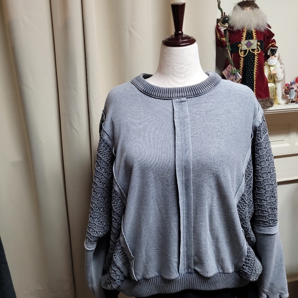 Indigo Thread Co | Tops | Indigo Thread Co Oversize Detail Sweater Xl ...